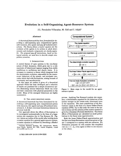 Pdf Evolution In A Self Organising Agent Resource System