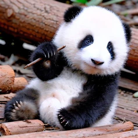Cute Panda Baby Huahua In