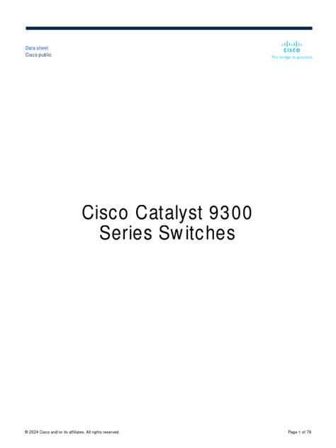 Cisco 9300 Series Data Pdf I Pv6 Cloud Computing