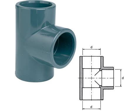 Pvc U Equal Tee 90° Syveco