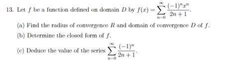 Solved Let F Be A Function Defined On Domain D By Chegg