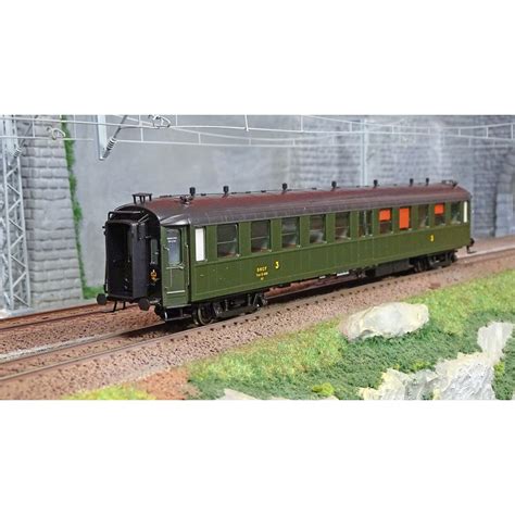 Voiture Bacalan 3ème Classe C11myfi Ree Modeles Vb368 Sncf Toit