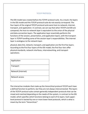 Addressing Addresses Used In Tcp Ip Protocol ADDRESSING In An Internet Using TCP IP