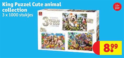 King Puzzel Cute Animal Collection Aanbieding Bij Kruidvat