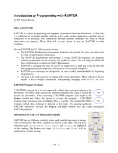 RAPTOR Flowchart Programming Intro Examples