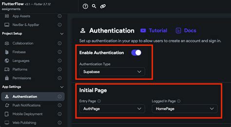 Initial Setup Flutterflow Documentation