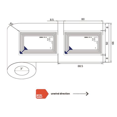 ISO NFC Label X Mm NXP ICODE SLIX RFID Label