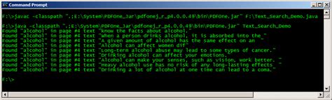 pdf text search and pdf text extraction using pdfone for java