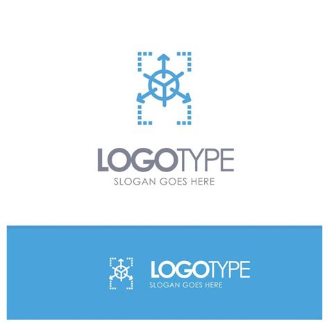 Prototype Grid Database Chart Blue Logo Line Style 17997801 Vector Art