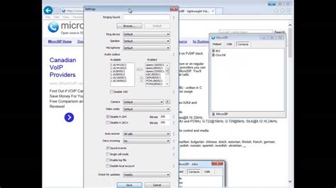 Free Portable VOIP Client Microsip Quickstart YouTube
