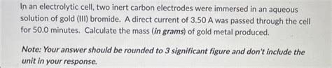 Solved Calculate the cell voltage (in V) for the unbalanced | Chegg.com