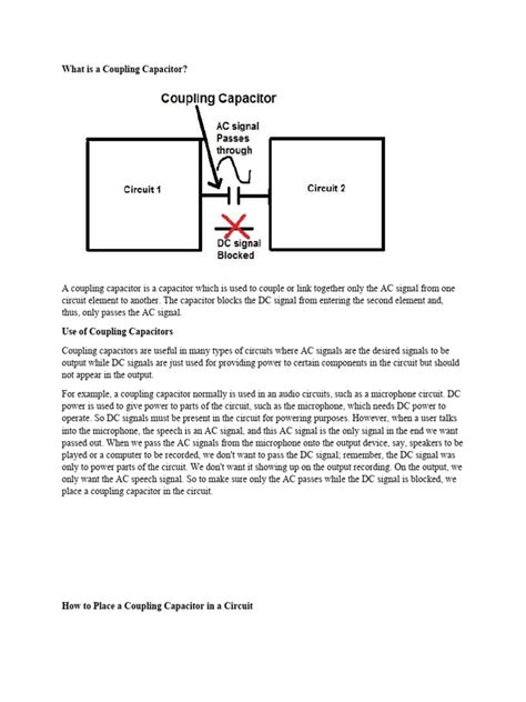 Coupling Capacitor Pdf Capacitor Electrical Impedance