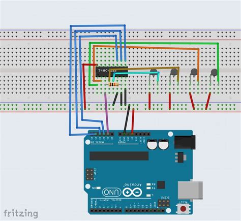 4051 Temp Monitor Leds And Multiplexing Arduino Forum
