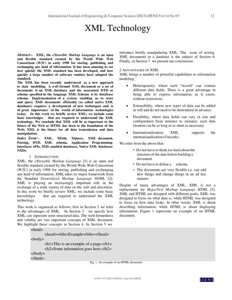 PDF XML Technology