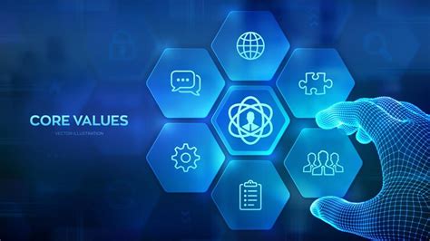 Premium Vector Core Values Infographic Responsibility Ethics Goals
