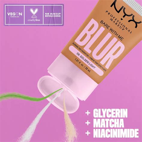 Nyx Bare With Me Blur Skin Tint Foundation At Nice One Ksa