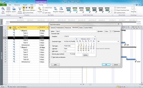 Setting A Deadline In Microsoft Project Project Management Best Best