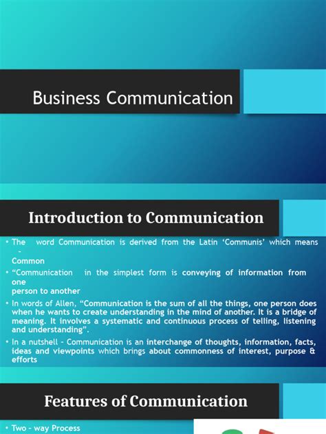 Bba 202 Business Communication Ppt Unit 1 And 2 Pdf Communication Information