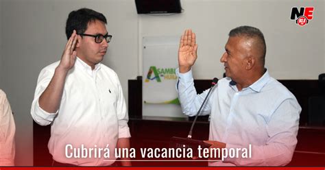 nicolas carvajal se posesionó como diputado del huila