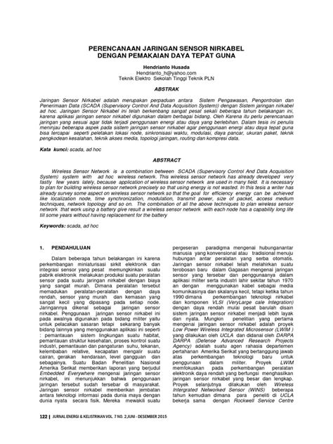 Perencanaan Jaringan Sensor Nirkabel Pdf
