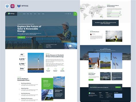 Solergy Renewable Energy Solar Elementor Template By Wprise 💎 On Dribbble