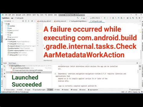 A Failure Occurred While Executing Com Android Build Gradle Internal Task