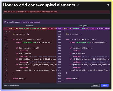 Quick Reference Guide 🏊 Swimm Developer Community