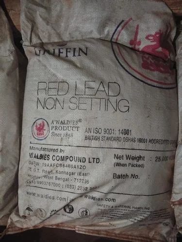 Grade Standard Industrial Grade Red Lead Monoxide Packaging Size 25 Kg At ₹ 268 Kg In Mumbai