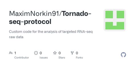 GitHub MaximNorkin Tornado Seq Protocol Custom Code For The Analysis Of Targeted RNA Seq
