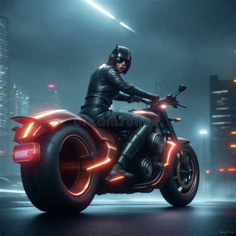 Ai绘制了人骑摩托车的图画 库存例证 插画 包括有 旅途 壮丽的 仓促 危险 照亮 孤零零 302358916
