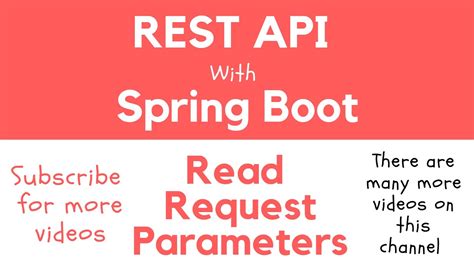 Rest Api With Spring Boot Reading Query String Request Parameters