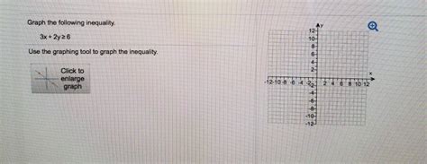 solved graph the following inequality 3x 2y2 6 use the