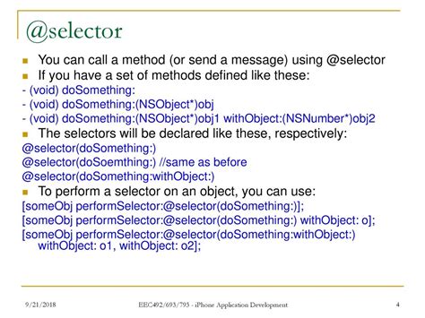 EEC 492 693 793 IPhone Application Development Ppt Download
