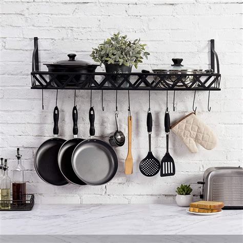 Cookware Shelves Essentials Space Saving And Stylish Kitchen Bap