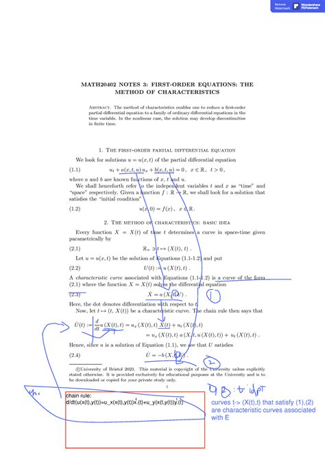 week 15 lecture notes math20402 notes 3 first order equations the