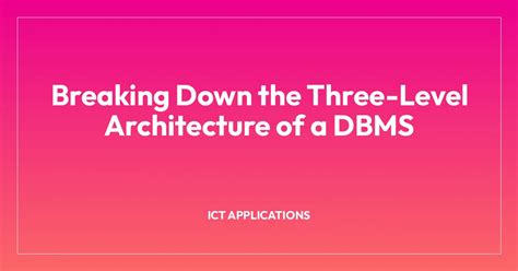 Breaking Down The Three Level Architecture Of A Dbms Lis Library And Information Science Academy