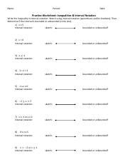 Interval Notation Worksheet Pdf Name Period Date Practice Worksheet Inequalities