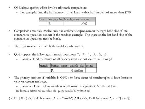 Ppt Domain Relational Calculus And Query By Example Powerpoint