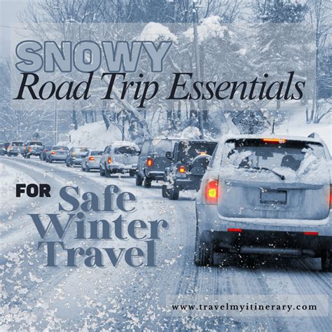 Snowy Road Trip Essentials For Safe Winter Travel