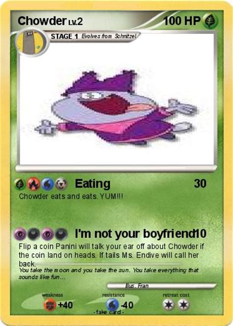 Pokémon Chowder 70 70 Eating My Pokemon Card