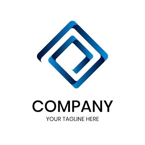 Premium Vector Abstract Square Concept Logo Template