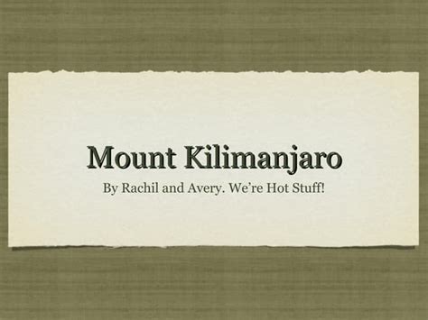 Avery And Rachil Are Hot Stuff Ppt