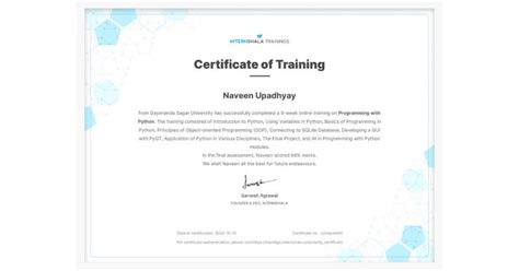 naveen upadhyay on linkedin successfully completed the programming with python training from…