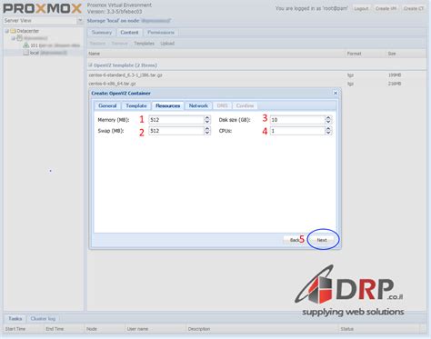 מדריך להתקנת vps על מערכת proxmox
