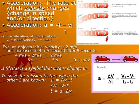 PPT Speed Velocity Acceleration Force PowerPoint Presentation ID