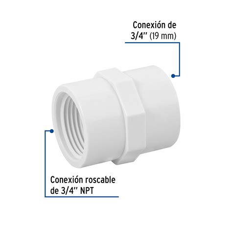 Adaptador Hembra De Pvc 34 Foset Truper Grupo Ferre Max