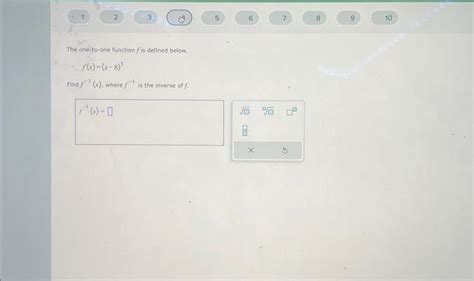 solved the one to one function g is defined below