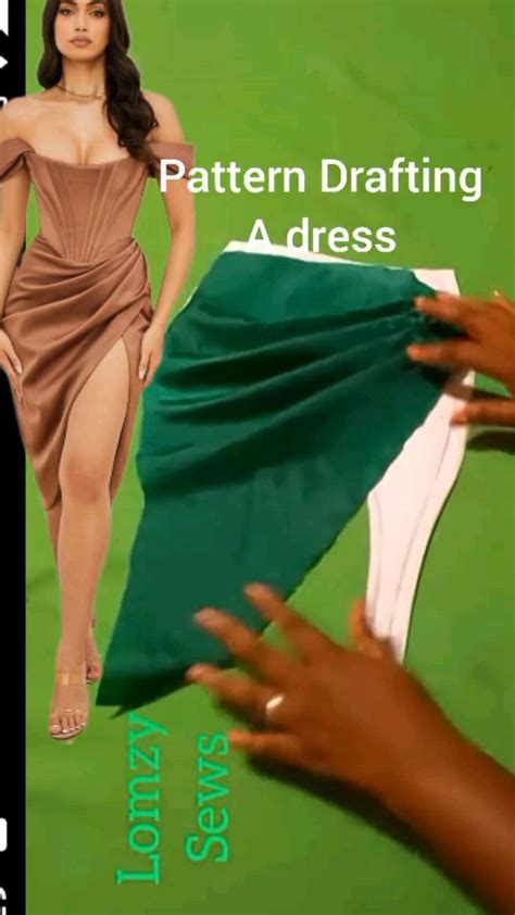 Pattern Drafting Tutorial In A Minute Dress Sewing Tutorials Fashion Sewing Corset Sewing