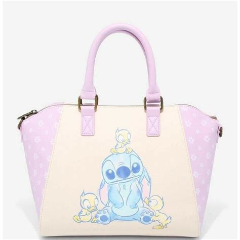 Loungefly Disney Lilo And Stitch Satchel Ducklings Purse Floral Pattern