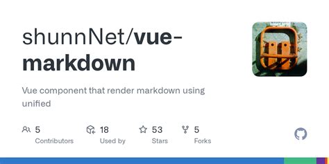 Github Shunnnetvue Markdown Vue Component That Render Markdown